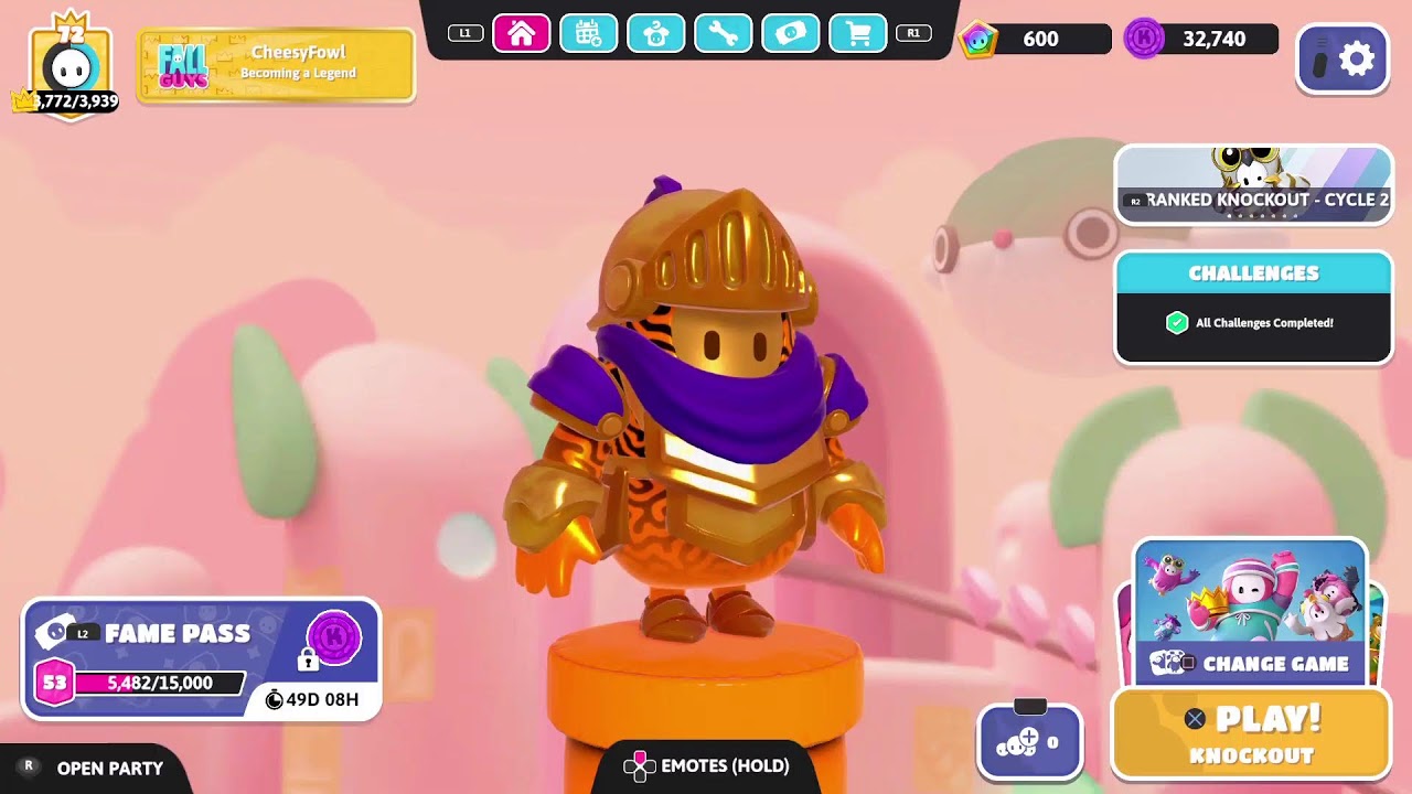 Fall Guys Crown Grinding - YouTube