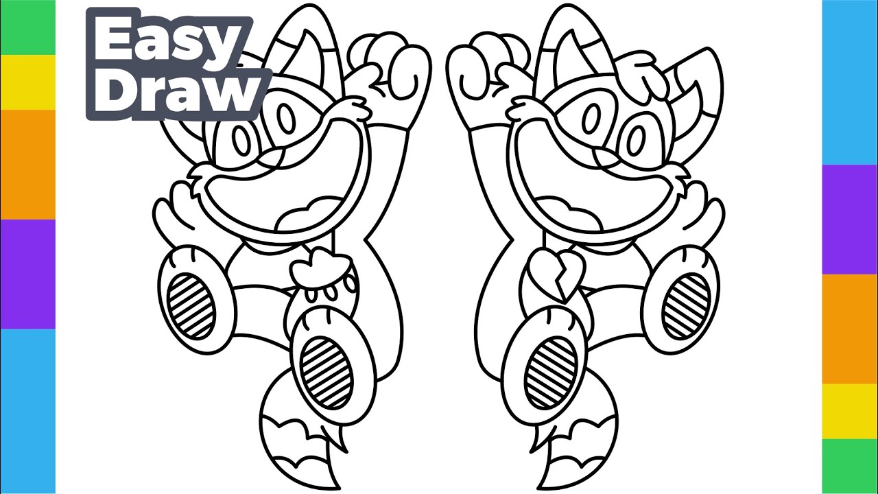 Frowny Fox Smiling Critters Poppy Playtime | Draw and Color - YouTube