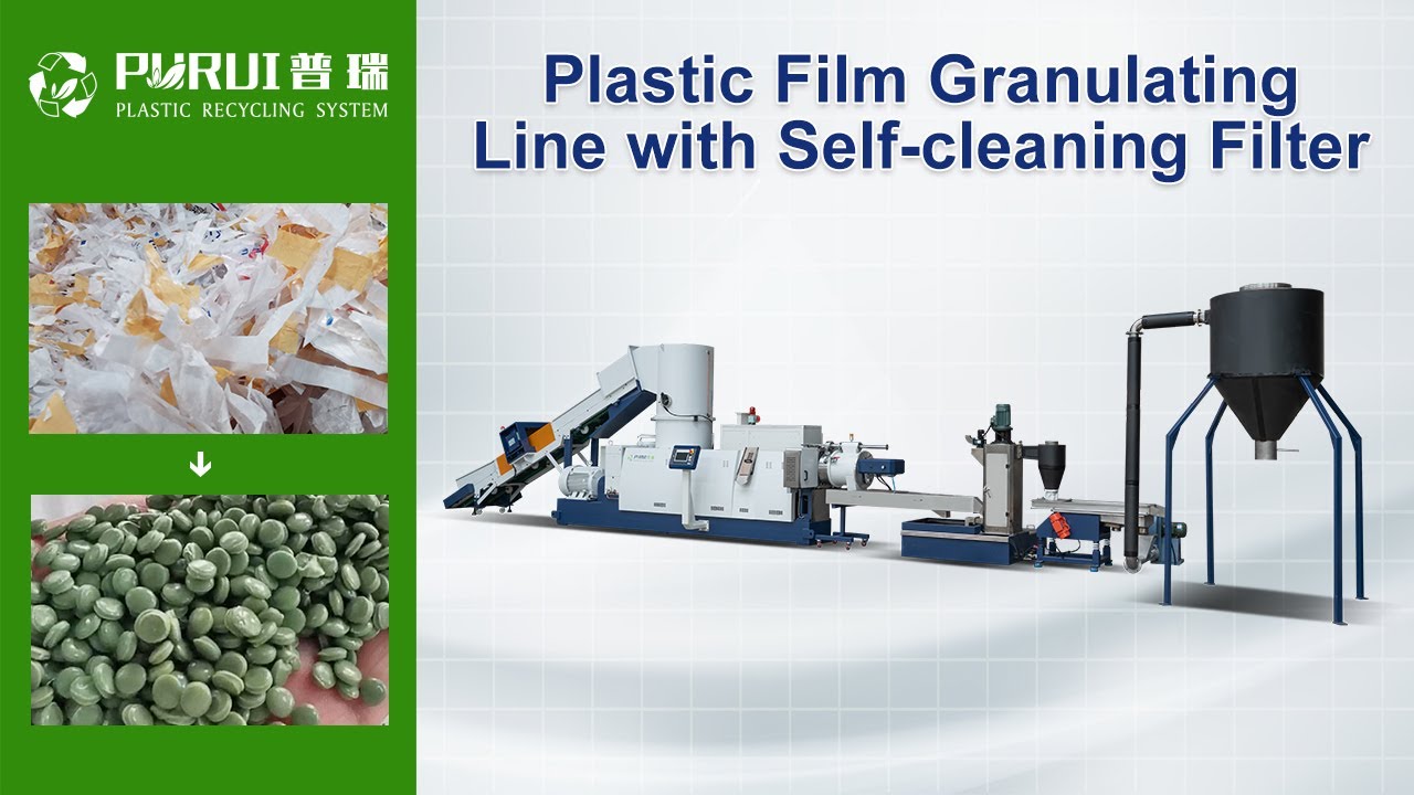 Plastic Film Granulating Line with Automatic Self-cleaning Filter ...