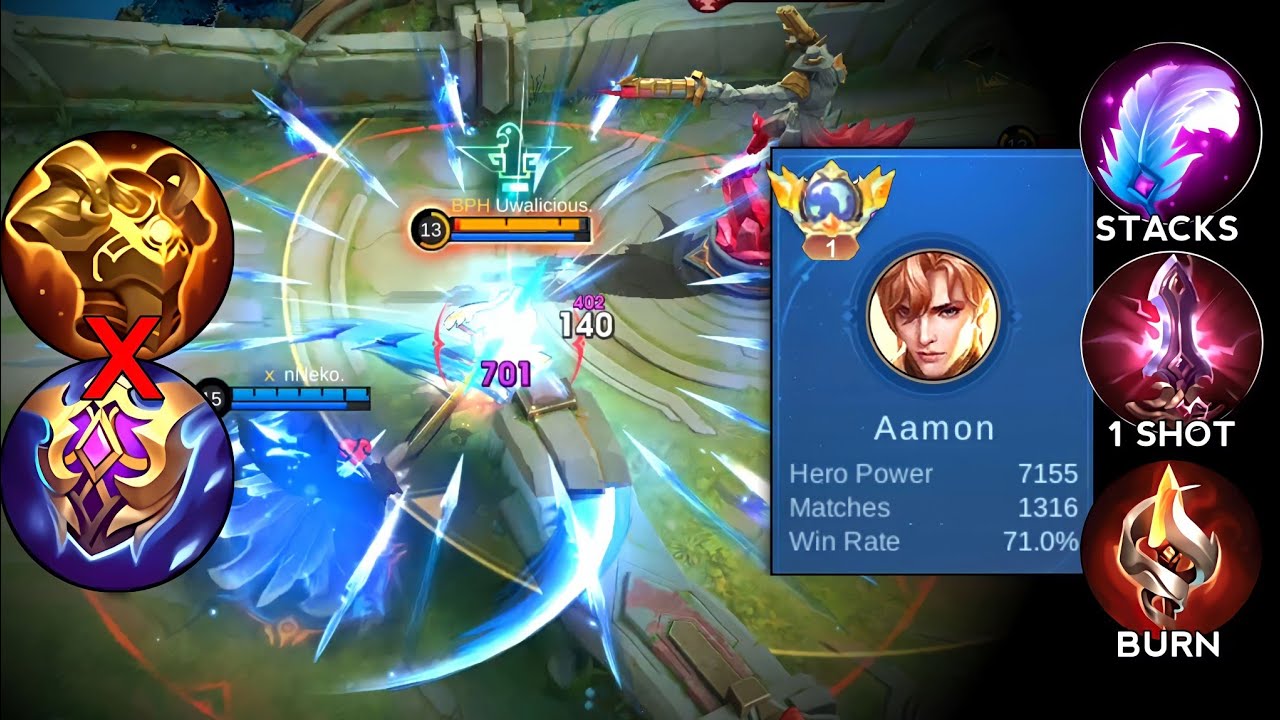 BEST AAMON BUILD TO COUNTER ANY MAGIC DEFENSE! (100% one shot) - YouTube