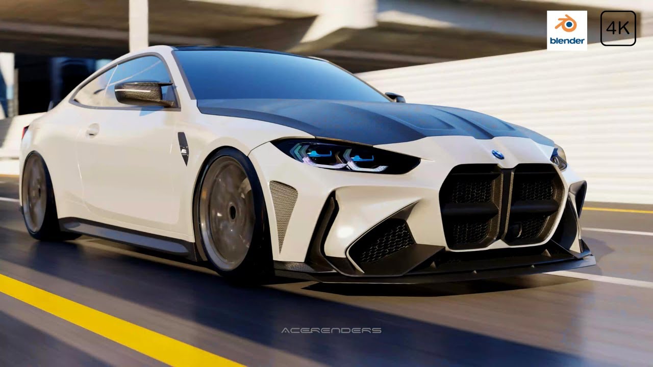 Bmw M4 competition cinematics in 4K. Rendered in blender. - YouTube