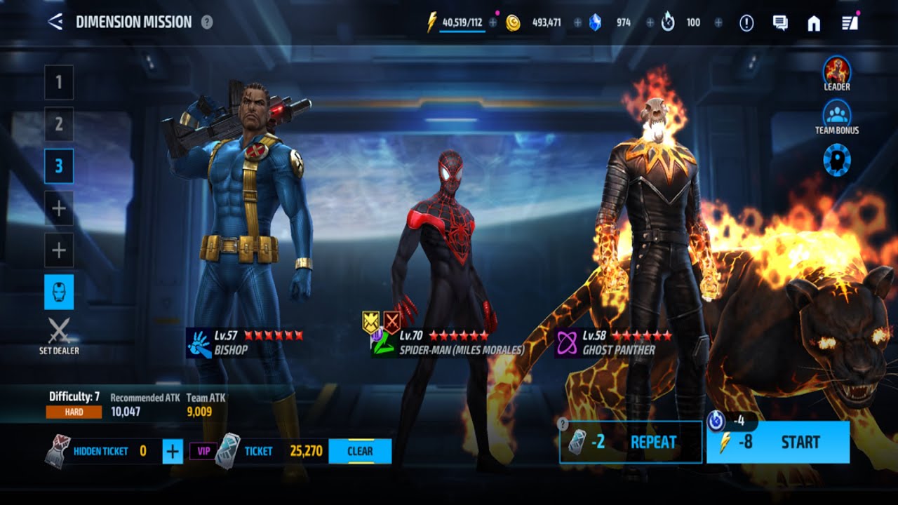Bishop Spider-Man ( Miles Morales) Ghost Panther - Marvel Future Fight ...