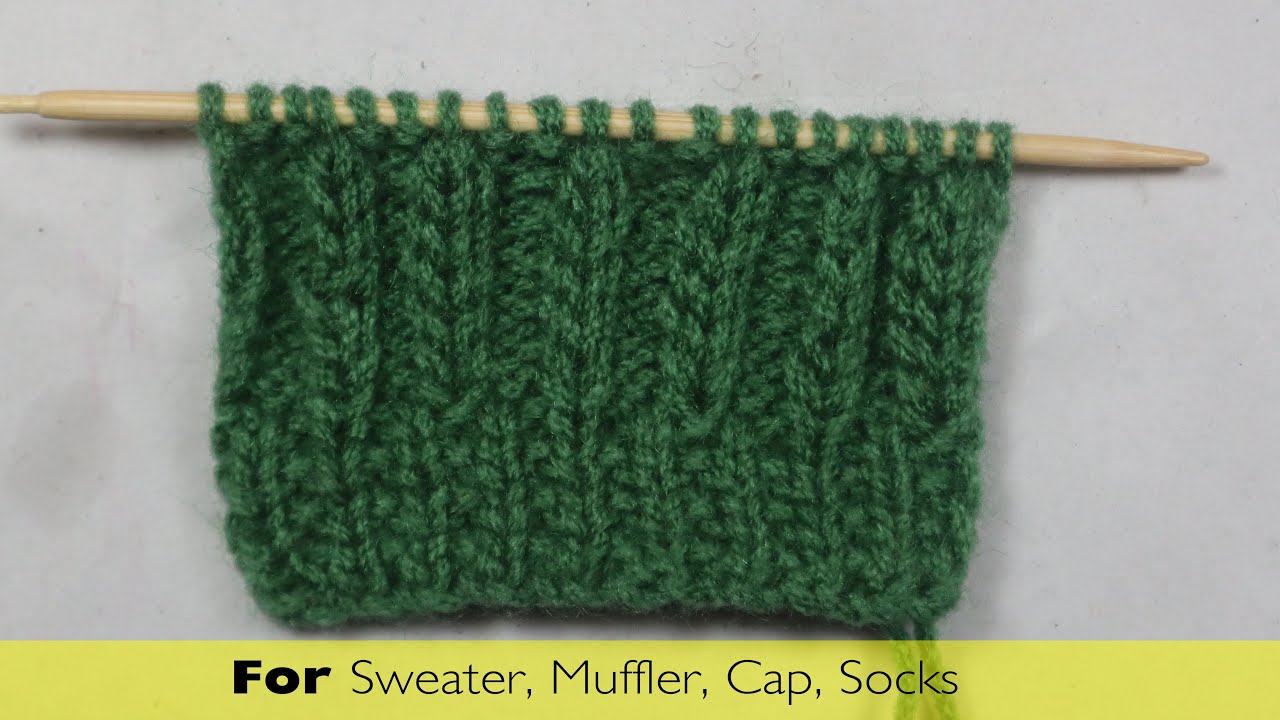 Knitting Pattern For Sweater, Socks/Moja, Cap/Hat/Topi, Muffler - YouTube
