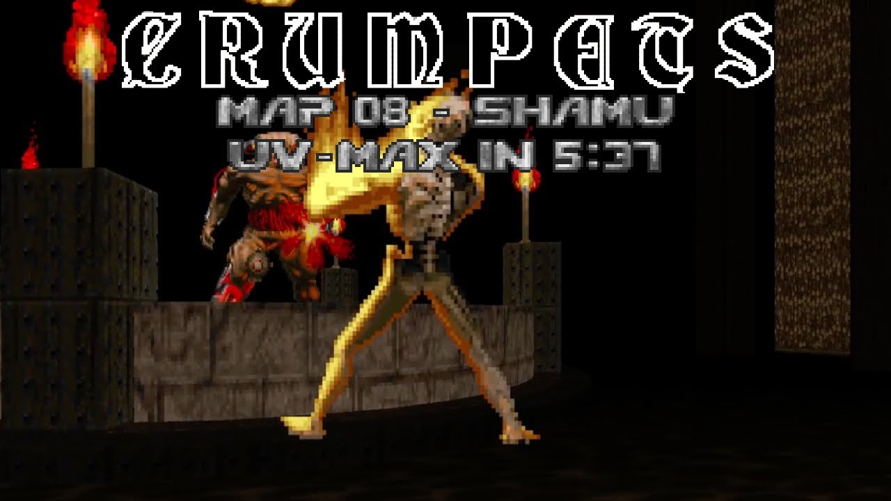 (Doom II) Crumpets: Map 08 - Shamu (UV-Max Speedrun in 5:37) - YouTube