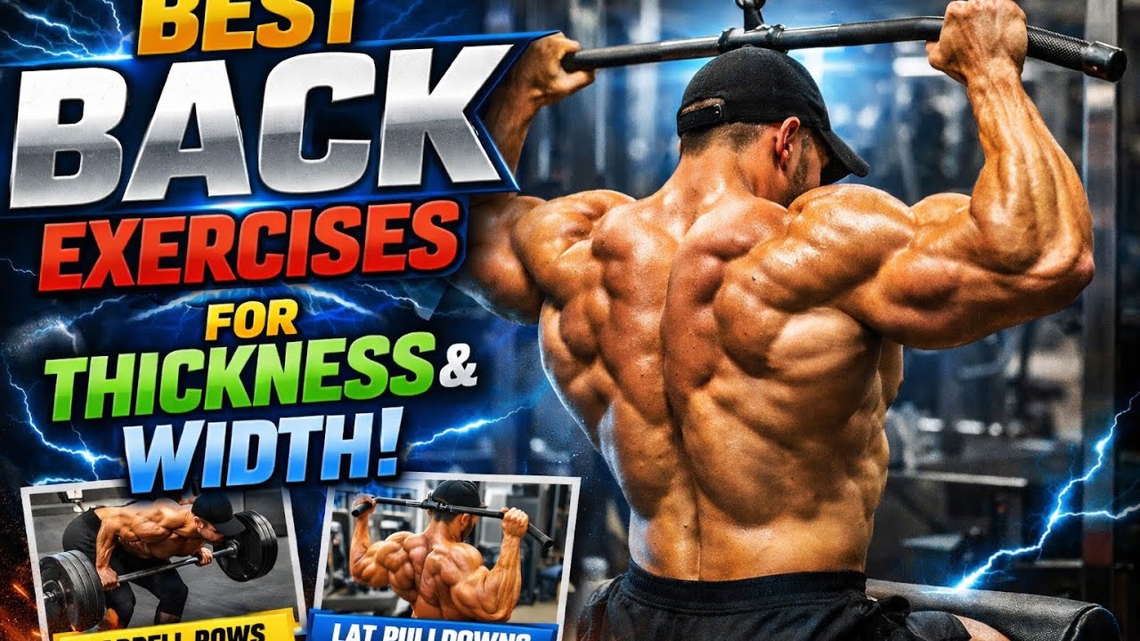 How to Build a Wider Back | 6 Best Lat Exercises for V-Shape - YouTube