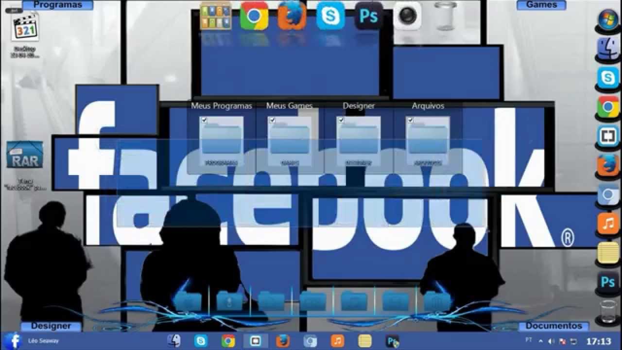 Tema ''facebook'' para windows 7 2014 - YouTube