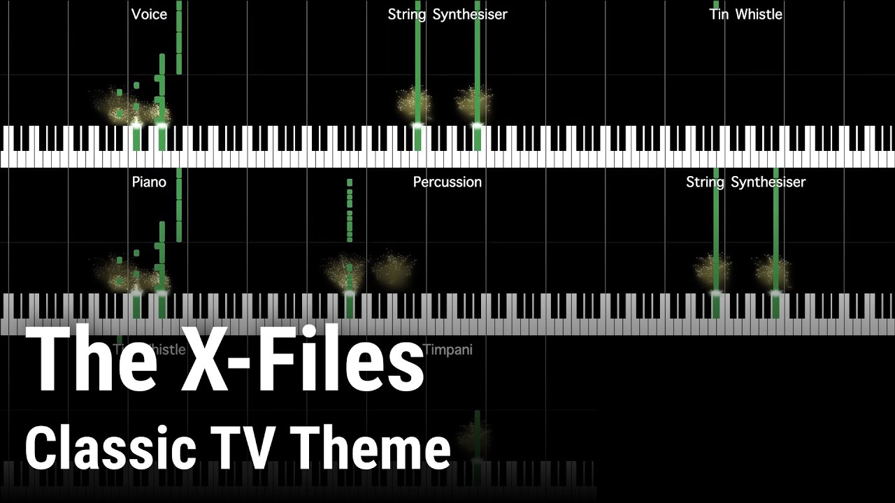 The X-Files theme - Full score visualization - YouTube