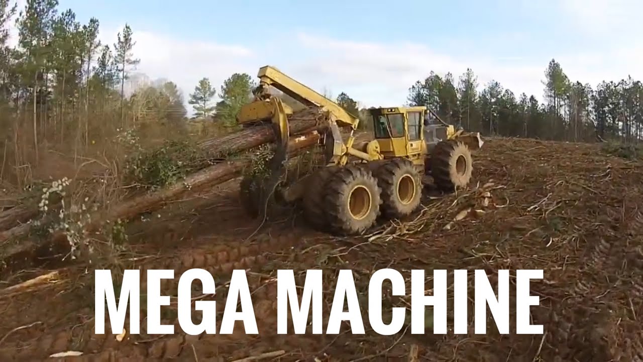 Tigercat 635D with duals & saw maintenance - YouTube
