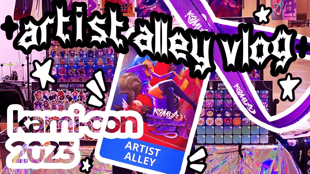 my EXCELLENT experience at KAMI-CON artist alley vlog - YouTube