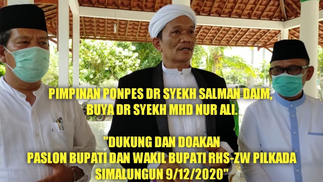PIMPINAN PONPES DR SYEKH SALMAN DAIM, BUYA DR SYEKH MHD NUR ALI ...