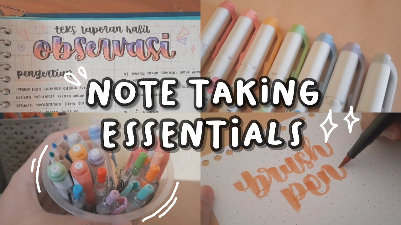 Note Taking Essentials ☁️📝 | Indonesia - YouTube