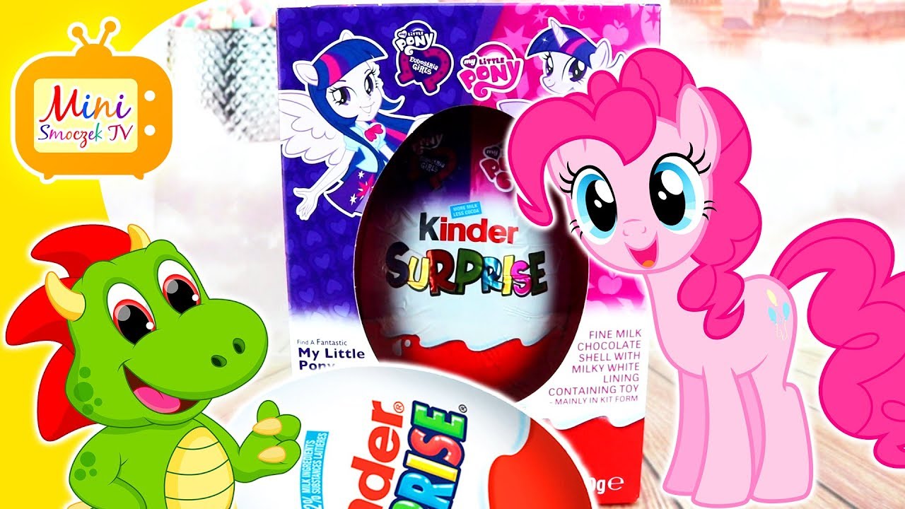My Little Pony Pinkie Pie i WIELKIE Jajko Kinder Niespodzianka Filmik ...