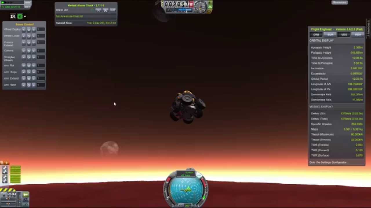 KSP Curiosity Inspired Sky Crane - YouTube