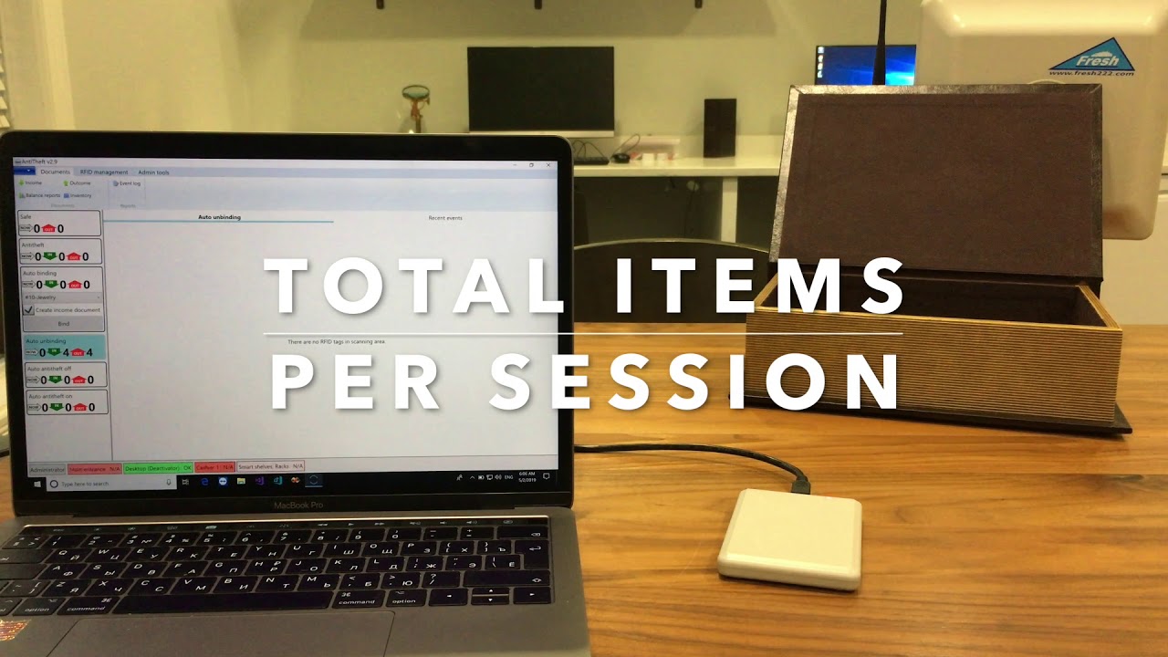 Sales RFID Anti-Theft Retail Software - YouTube