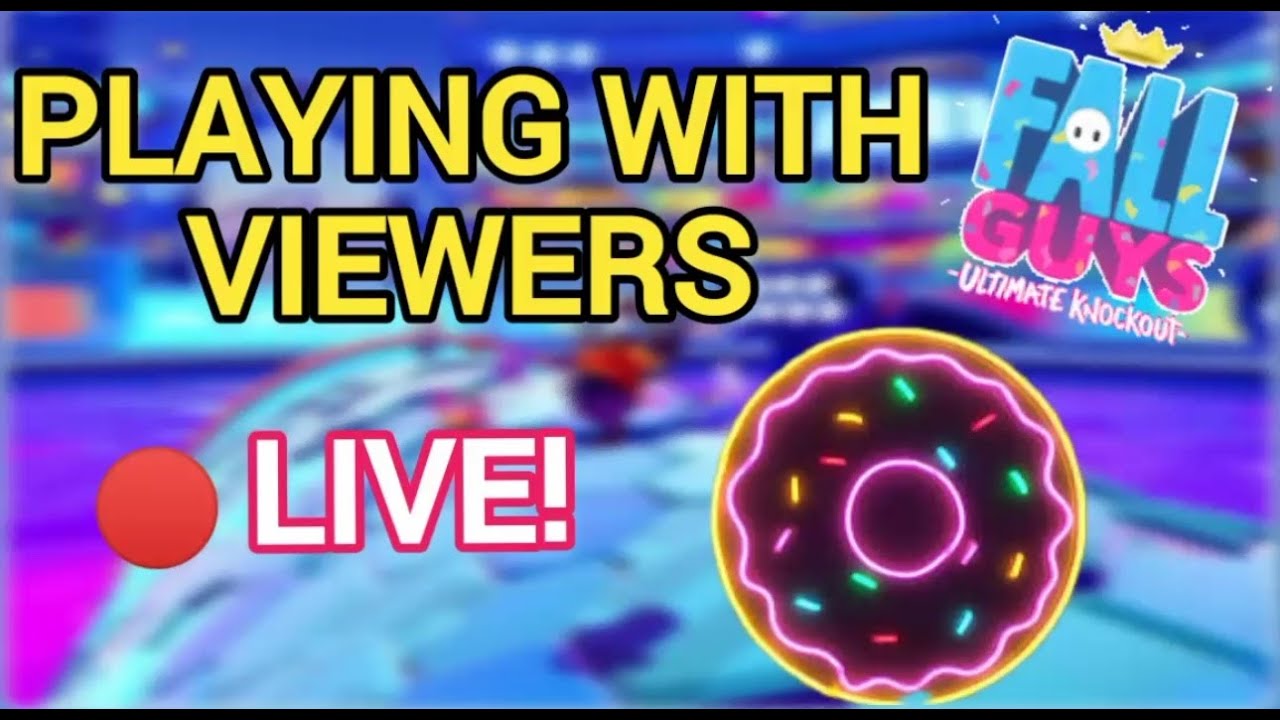 Playing with SUBSCRIBERS LIVE!! Fall Guys LiveStream - YouTube