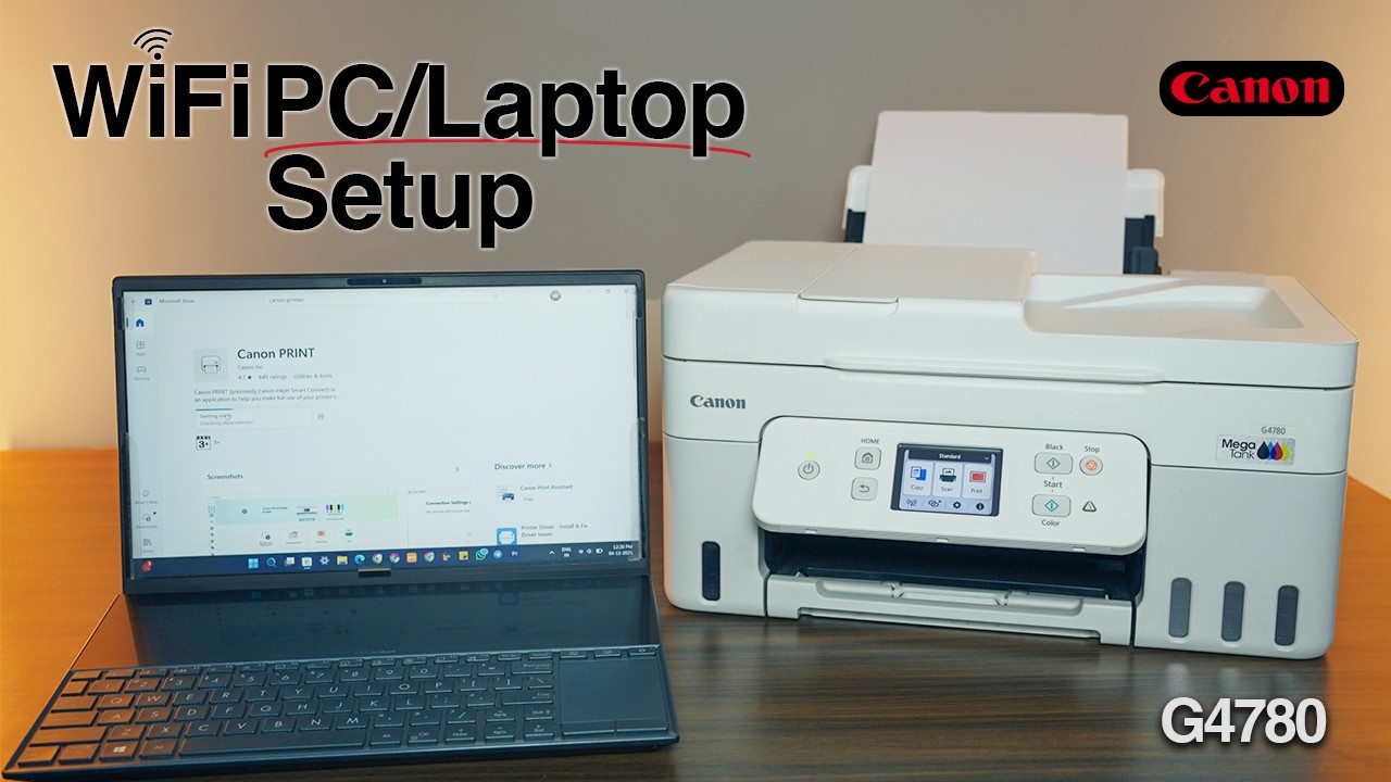 How to Connect Canon PIXMA Printer to a PC Windows Computer - YouTube