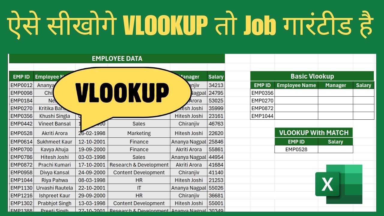 VLOOKUP in Excel Made Easy (With Match Function & Dropdown!) - YouTube