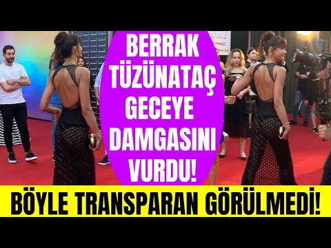 Berrak Tüzünataç Elle Dergisinin Ödül Törenine Tanga ile katıldı.