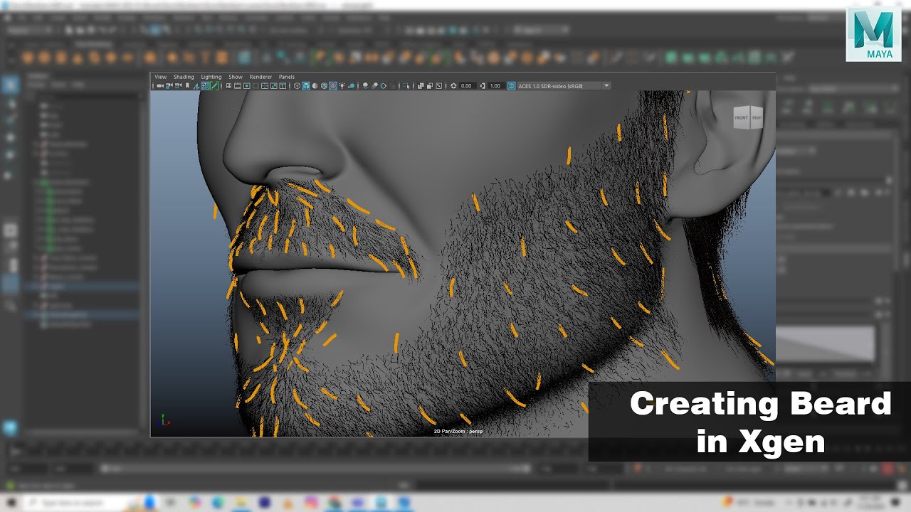 Creating Beard in Xgen! - YouTube