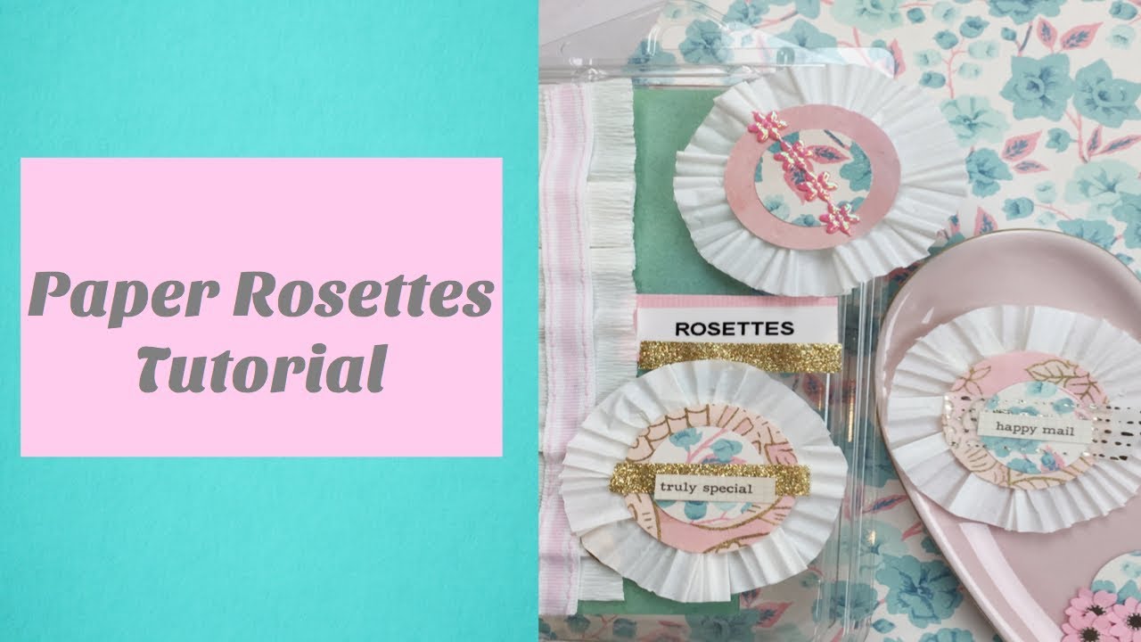 Paper rosettes tutorial - YouTube