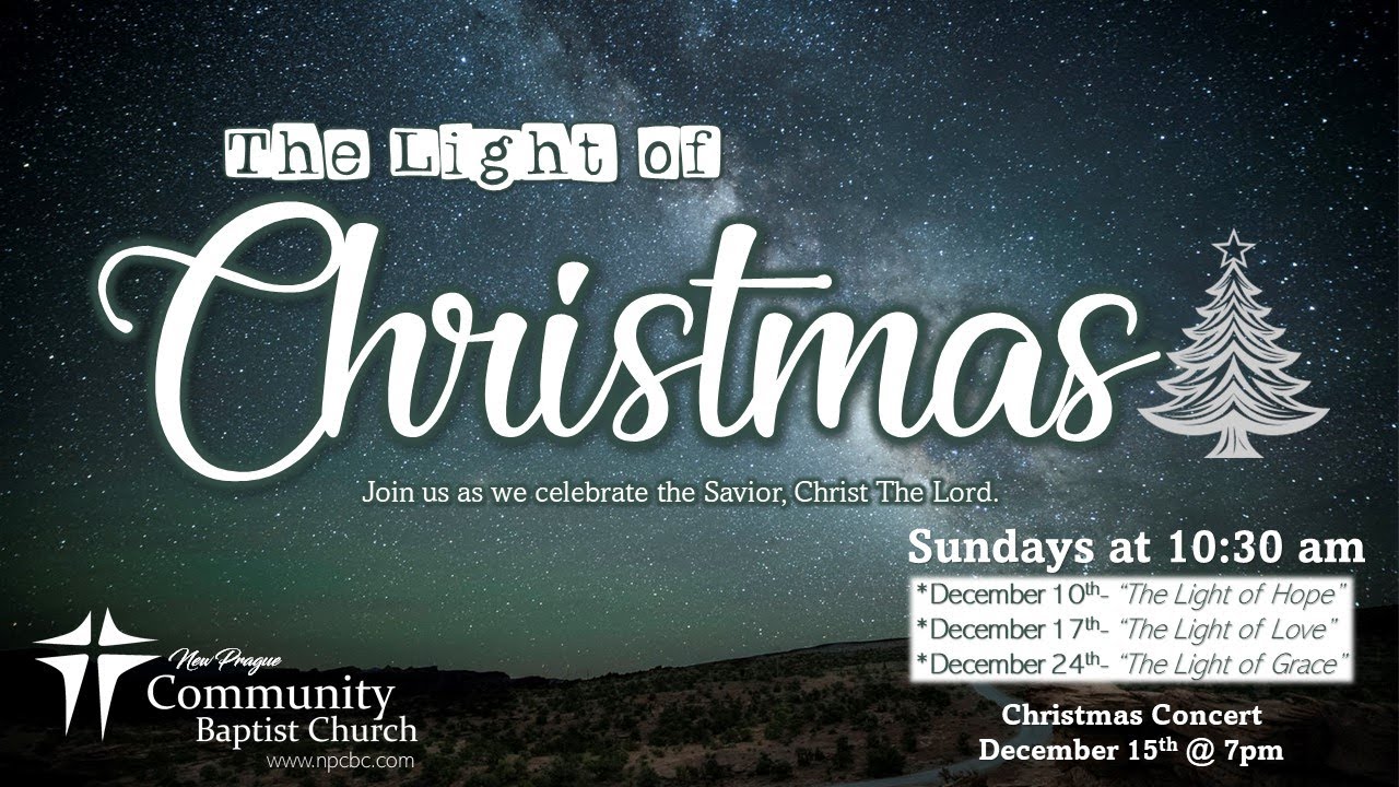 "The Light of Grace" 12-24-23 Christmas Service - YouTube
