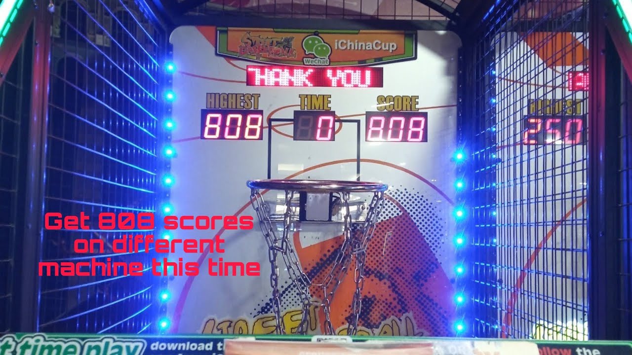 Street Basketball arcade 7 balls 808 scores (get 808 scores on ...