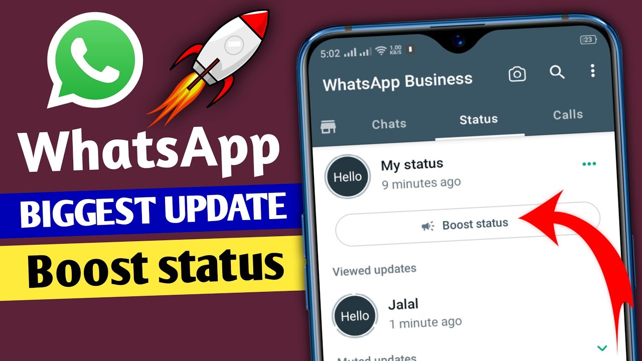 WhatsApp Boost status update || WhatsApp new update 2023 || Boost ...