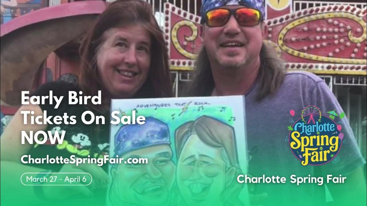 Get Your Caricatures Done at the Charlotte Spring Fair - YouTube