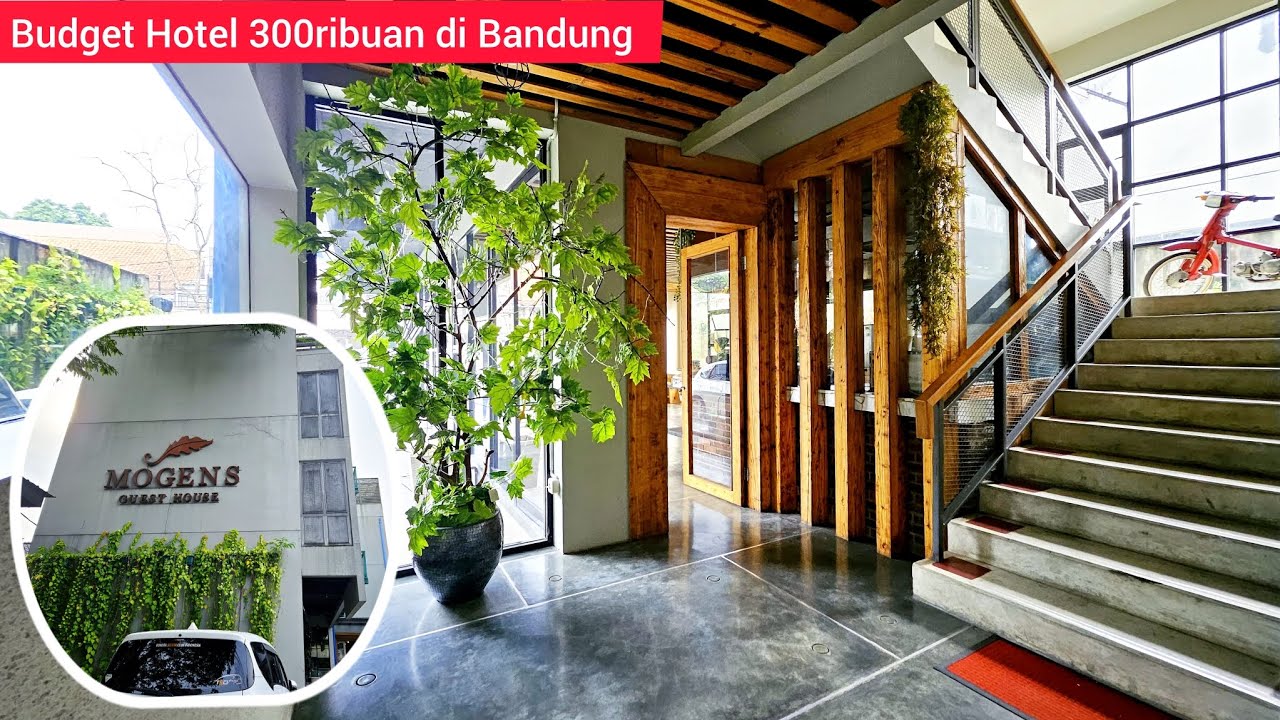 Mogens Guset House, budget Hotel cuma 300ribuan di Bandung - YouTube