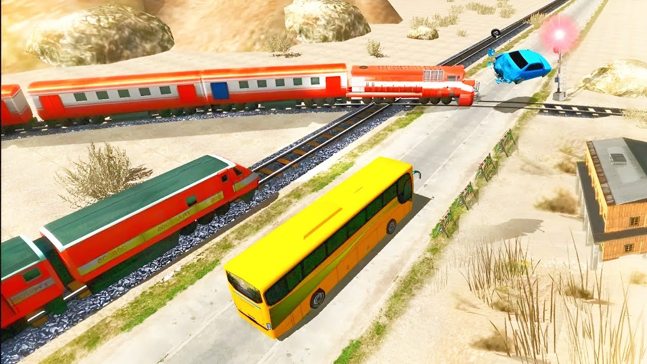 Train vs Bus Race | Bus vs Train Game | Train Game | Bus Game Part 5 ...