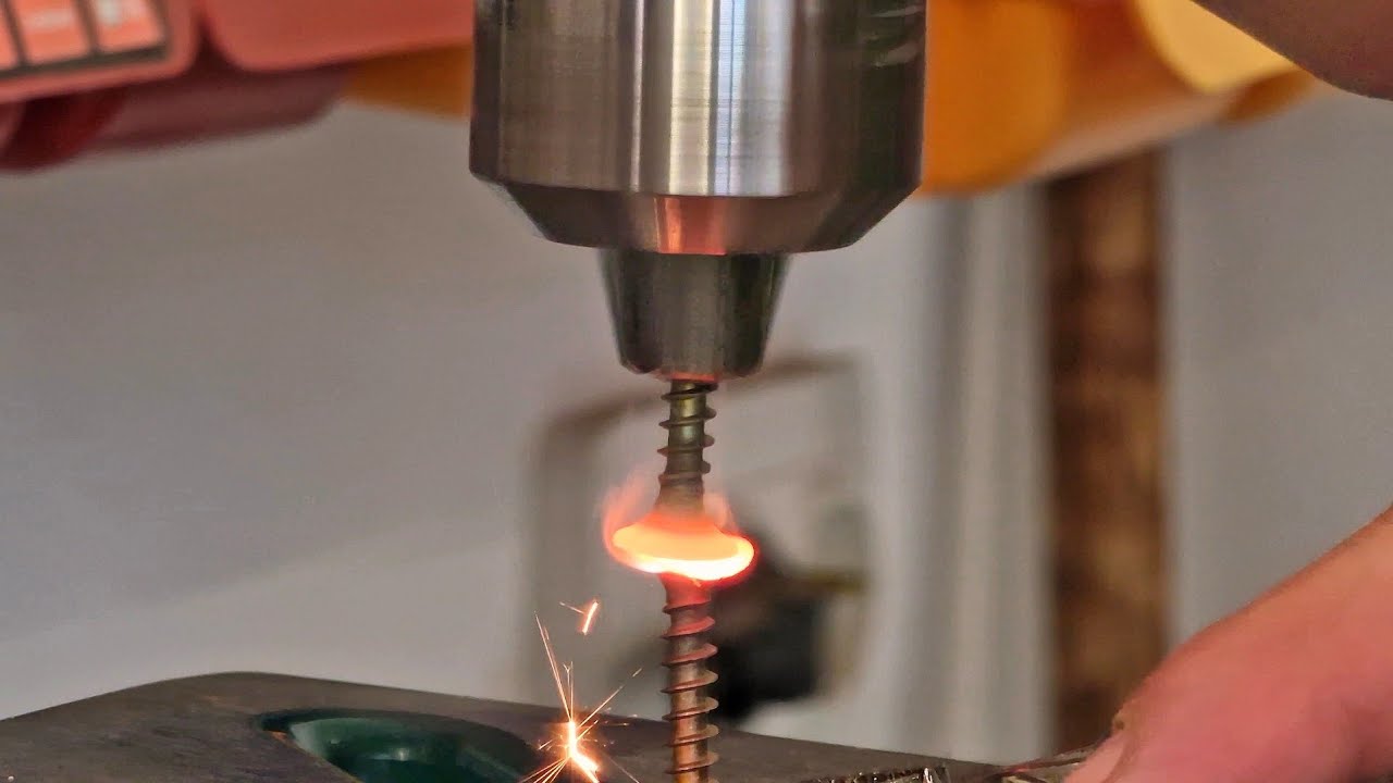 Inertia Friction Welding using Parkside Bench Pillar Drill PTBM 500 D4 ...