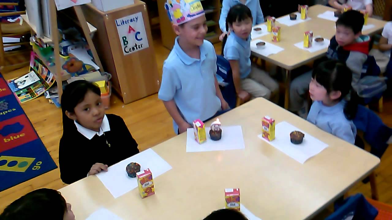 6th birthday in Kindergarten - YouTube
