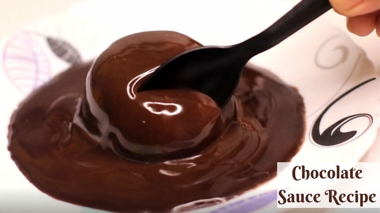 Chocolate Sauce in 2 mins - quick chocolate topping for desserts - YouTube