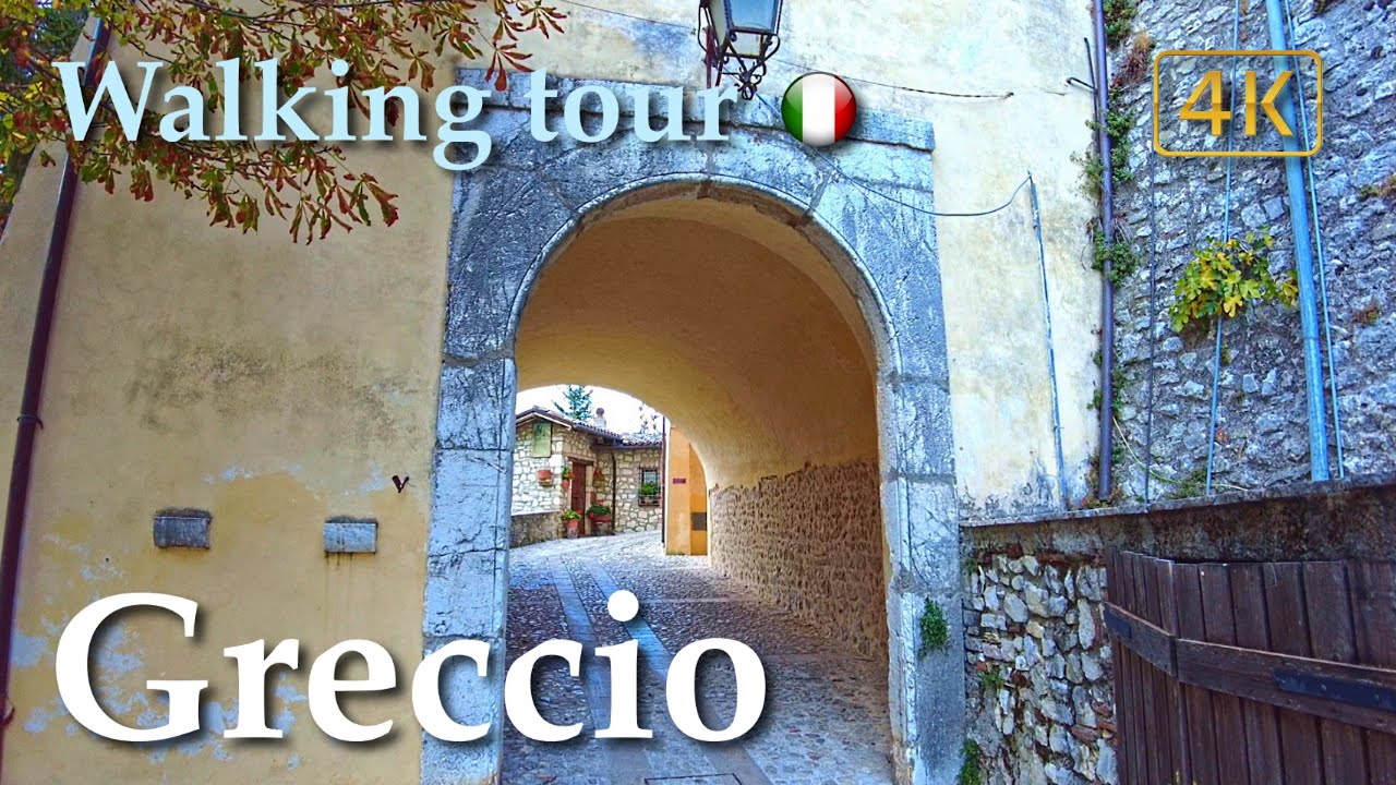 Greccio (Lazio), Italy【Walking Tour】Historical info - 4K - YouTube
