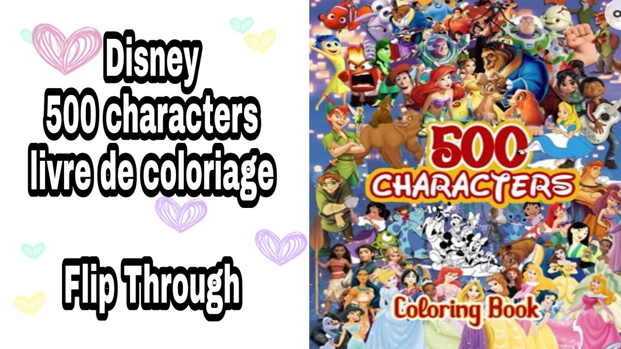 500 Characters Disney Coloring Book YouTube 500-characters-disney-coloring-book-youtube