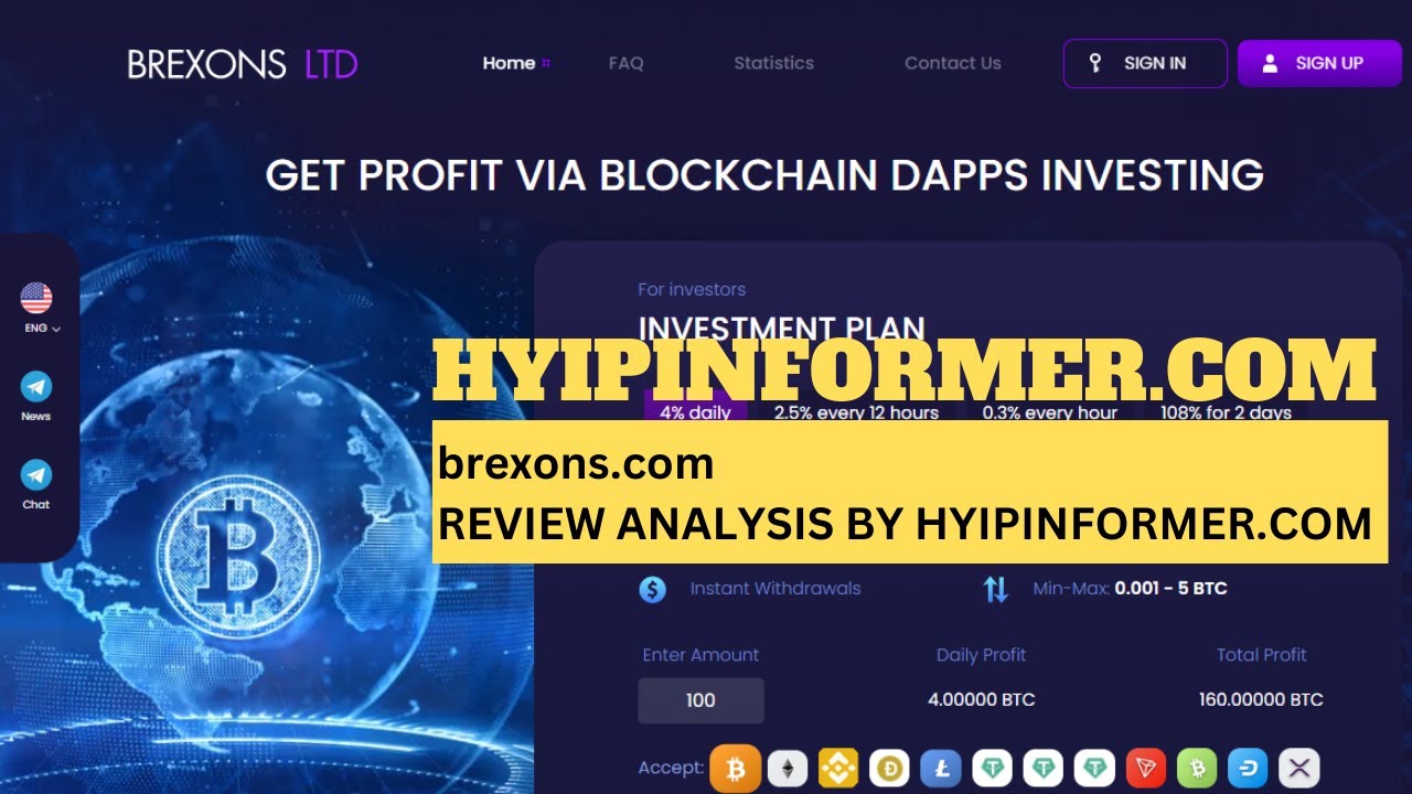 brexons.com Review Analysis by Hyipinformer.com - YouTube