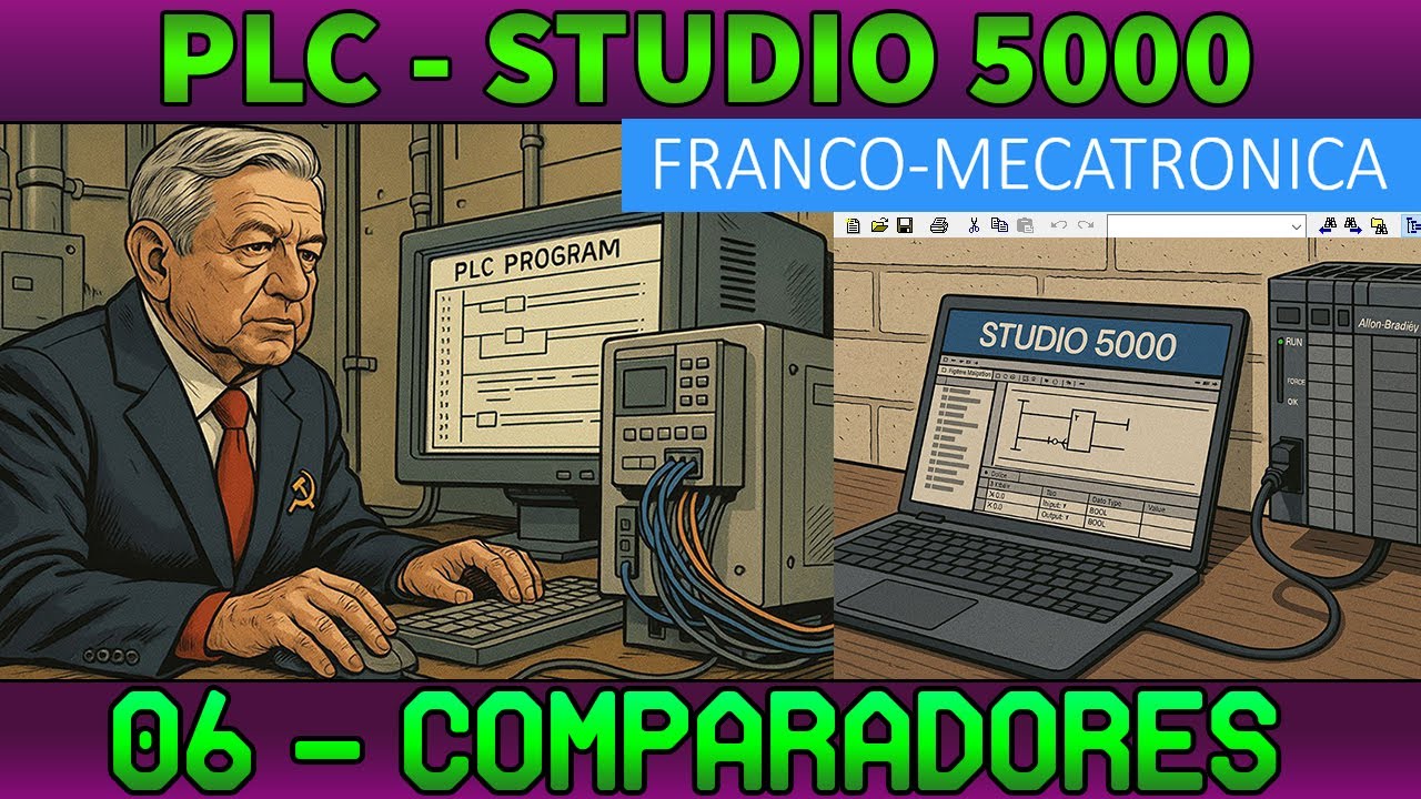 🟦 06 Uso de Comparadores Curso PLC Allen Bradley - Studio 5000 - YouTube