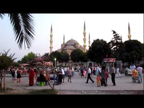 Evening call to prayer in Istanbul