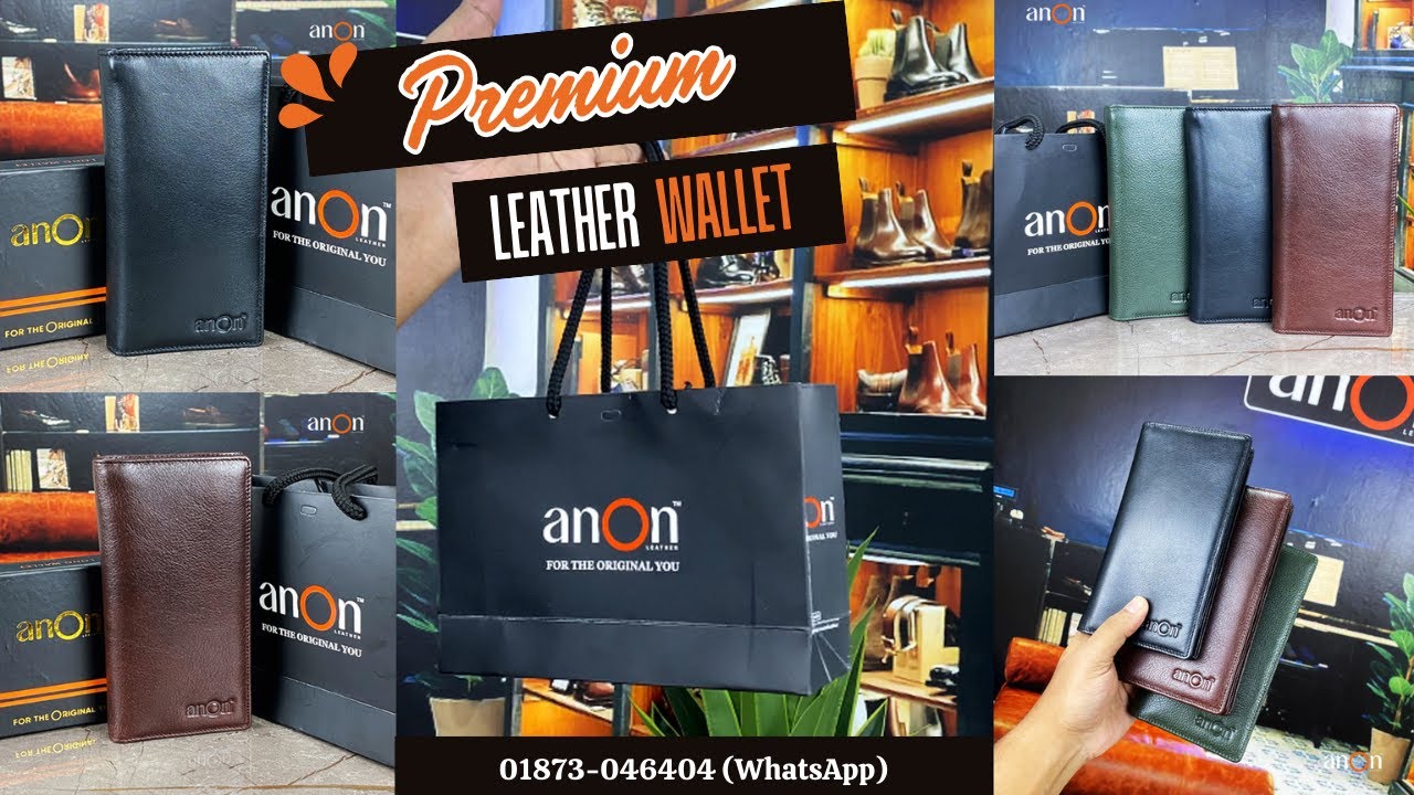 anOn Leather Premium Long Wallet LW106 I Review - YouTube