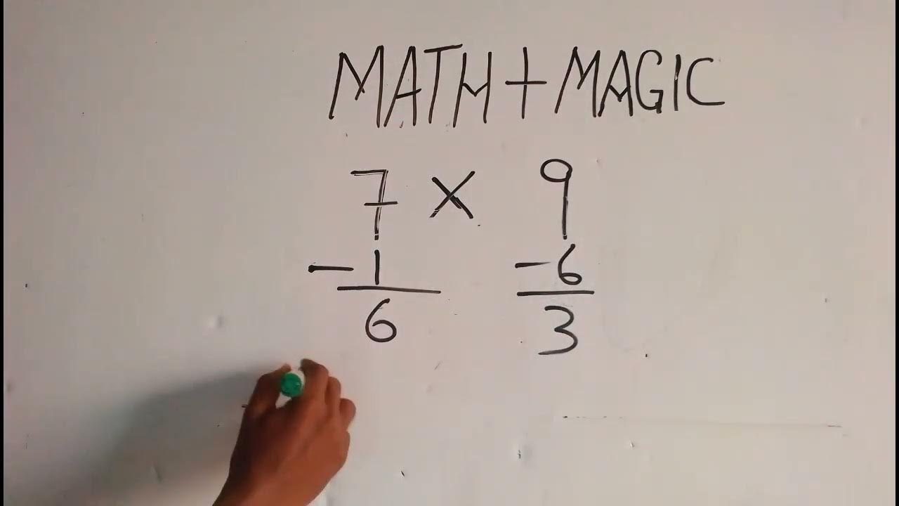 Math+trick (episode 5) - A trick to multiply any numbers from 1 - 10 by 9. - YouTube