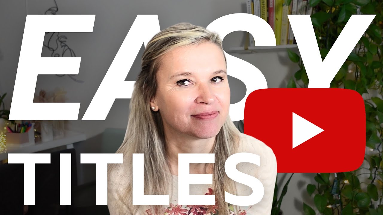 Make SIMPLE Titles in 5 minutes (Exactly How I Do It) - YouTube