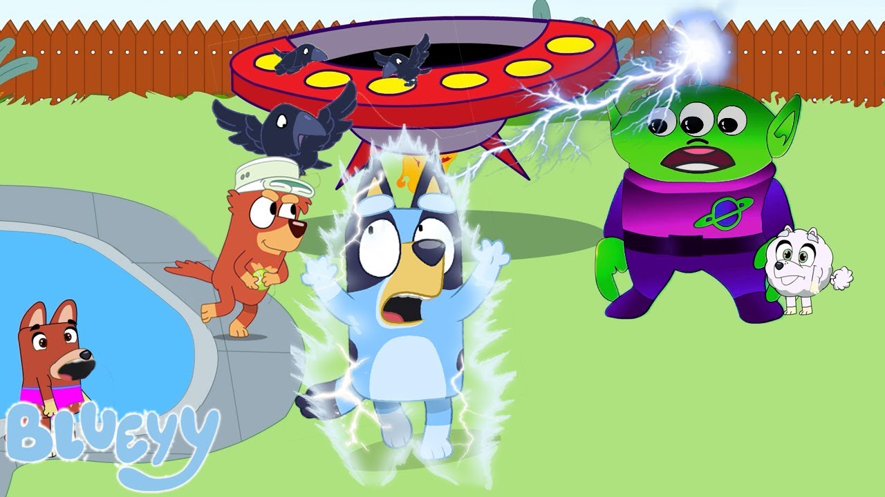 Bluey Punished By Alien | Pom Pom Want Justice to Alien | Bluey And ...
