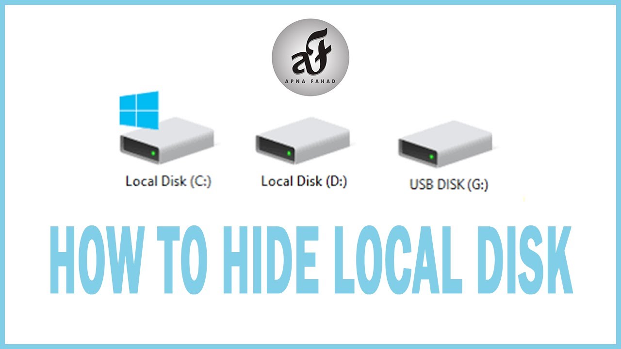How To Hide Local Disk Or Partition Window Class 8 Local Disk Ko