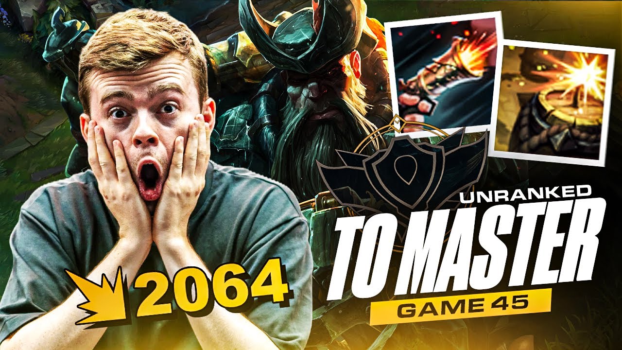 45- GANGPLANK TOP MASTERCLASS : UNRANKED TO MASTER HARD MODE - YouTube