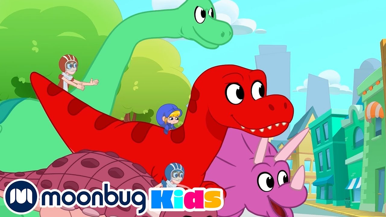 The Giant Dinosaurs Are Racing! | Morphle | Jurassic Tv | Dinosaurs and ...