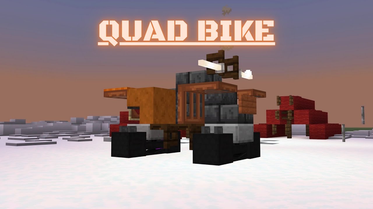 Minecraft: How to build a Quad Bike in Minecraft | Minecraft Quad Bike ...