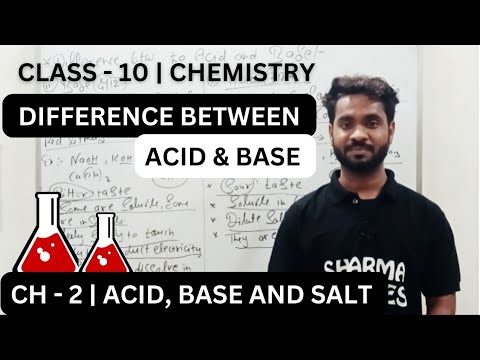 Difference Between Acid & Base |Acid & Base class10 one shot - YouTube