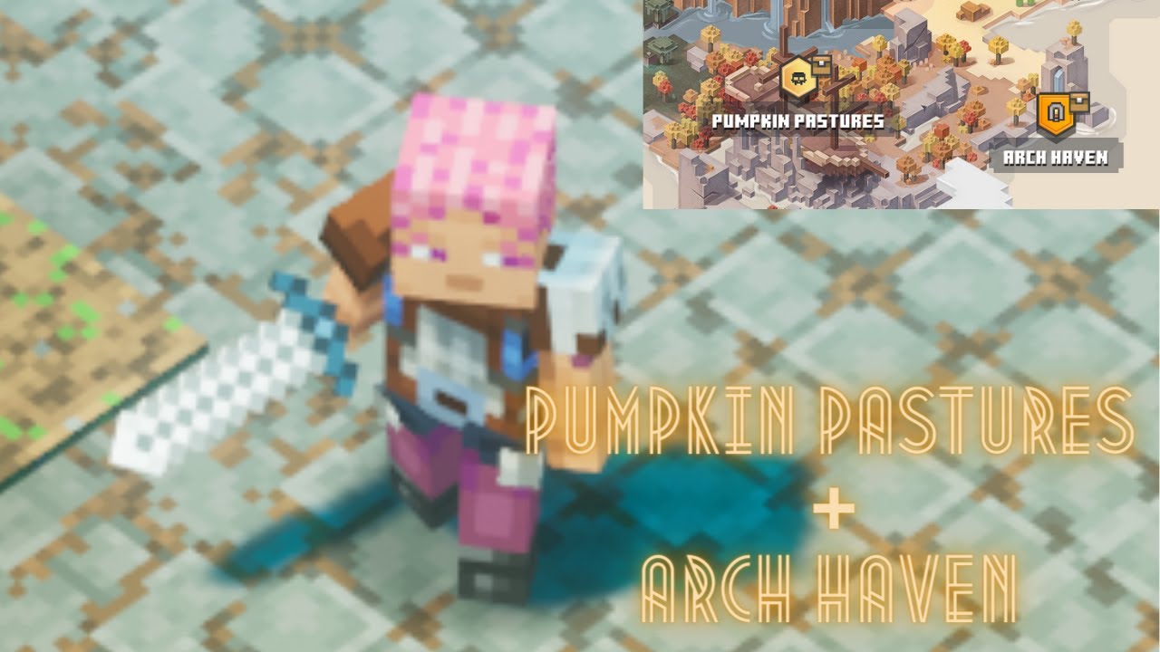 PUMPKIN PASTURES AND ARCHHAVEN {minecraft dungeons} - YouTube