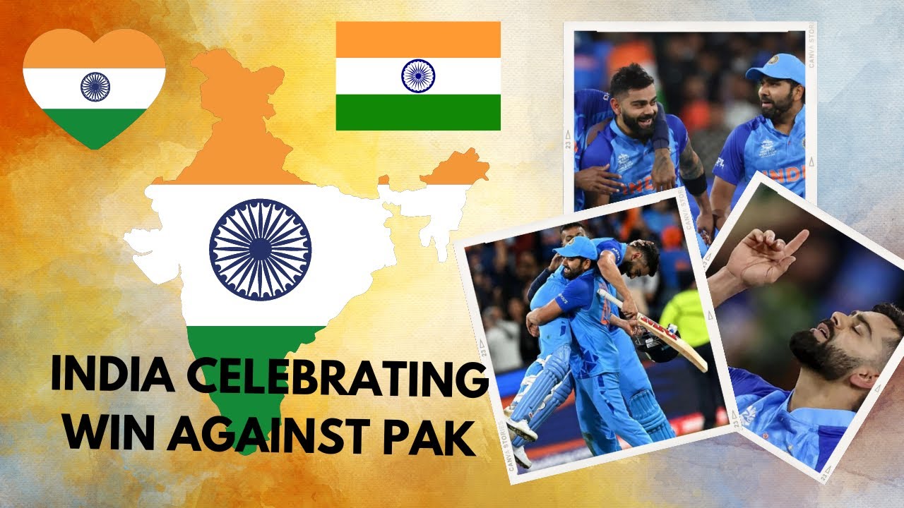 Team INDIA Celebrations after victory against pak in T20 world cup ...