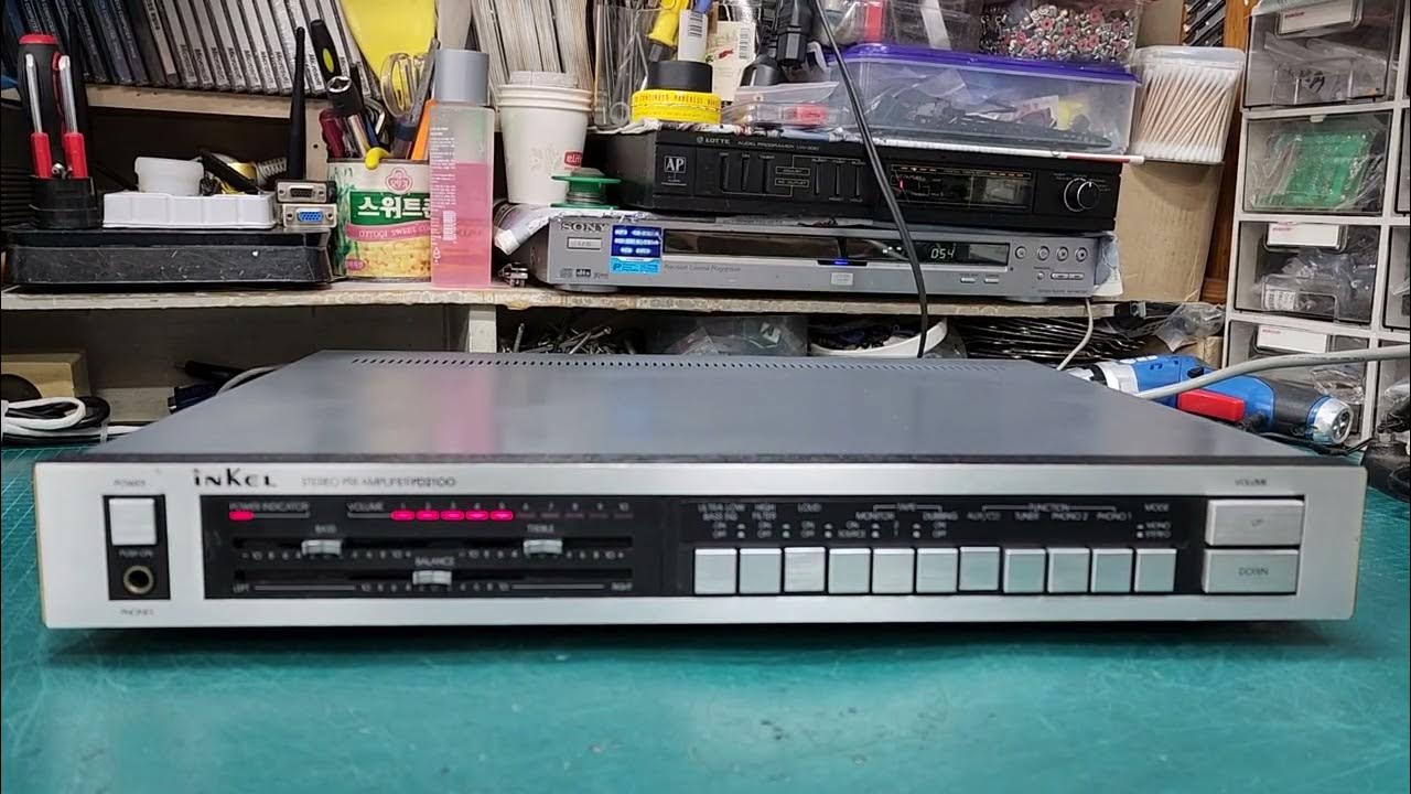 풀오버홀한 인켈 프리앰프 PD-2100 출고전테스트 입니다 - YouTube